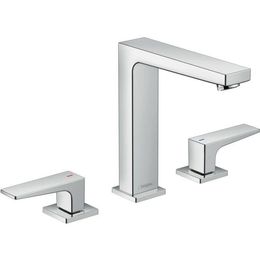 Hansgrohe Metropol 160 Waschtischarmatur 32515000 chrom, 3 Loch Waschtischarmatur, Zungengriff