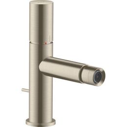 Hansgrohe Axor Uno Bidetarmatur 45200820 Brushed Nickel, mit Zerogriff, mit Ablaufgarnitur