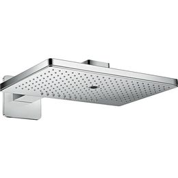 Hansgrohe Axor ShowerSolutions Kopfbrause 3jet 35276000 chrom, 46x30cm, mit Brausearm und softsquare Rosette