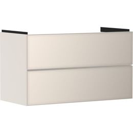 Hansgrohe Xevolos E Waschtischunterschrank 54182790 980x555x475mm, 2 Schubladen, sandbeige matt, sandbeige metallic