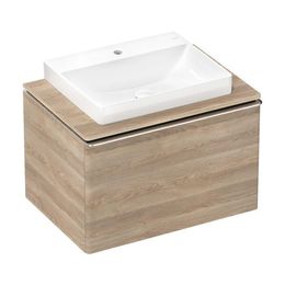 Hansgrohe Xelu Q Waschtischunterschrank 54056000 780x485x550mm, mit Schubkasten, Eiche Natur, chrom