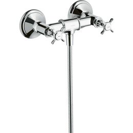 Hansgrohe Axor Montreux 2-Griff-Brausearmatur 16560000 Aufputz, 1 Verbraucher, mit Kreuzgriffen, chrom