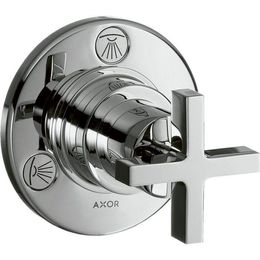 Hansgrohe Fertigmontageset 39925000 UP-Ab- und Umstellventil, mit Kreuzgriff, chrom