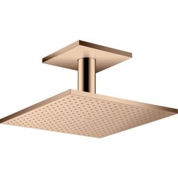 Hansgrohe Axor Kopfbrause 35316300 mit Deckenanschluss, polished red gold