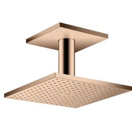 Hansgrohe Axor Kopfbrause 35308300 mit Deckenanschluss, polished red gold