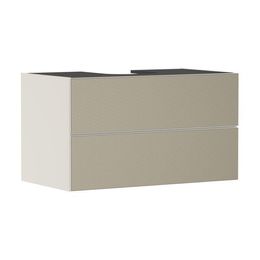 Hansgrohe Xevolos E Waschtischunterschrank 54191390 980x555x550mm, 2 Schubladen, sandbeige matt, bronze Struktur