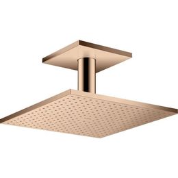 Hansgrohe Axor Kopfbrause 35320300 mit Deckenanschluss, polished red gold