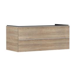 Hansgrohe Xelu Q Waschtischunterschrank 54084700 1180x485x550mm, 2 Schubk&auml;sten, Eiche Natur, mattwei&szlig;
