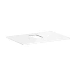 Hansgrohe Xelu Q Konsole 54120050 780 x 550 mm, Ausschnitt mittig, Aufsatzwaschtisch mit Hahnloch, wei&szlig; hochglanz