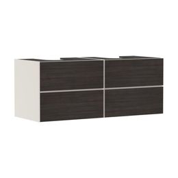 Hansgrohe Xevolos E Waschtischunterschrank 54197730 1370x555x550mm, 4 Schubladen, sandbeige matt, Eiche dunkel