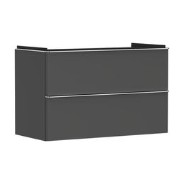 Hansgrohe Xelu Q Waschtischunterschrank 54032000 980x605x475mm, 2 Schubladen, diamantgrau matt, chrom