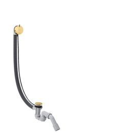 Hansgrohe Flexaplus Komplettset 58318990 Ab- und &Uuml;berlaufgarnitur, polished gold optic