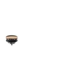 Hansgrohe Ablaufgarnitur 51301300 nicht verschlie&szlig;bar, f&uuml;r Waschbecken, polished red gold