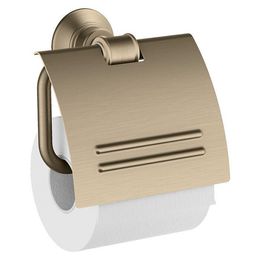 Hansgrohe Papierhalter Axor Montreux 42036820 mit Deckel, Metall, brushed nickel