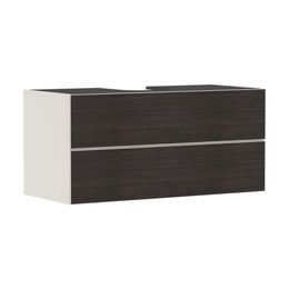Hansgrohe Xevolos E Waschtischunterschrank 54194730 1180x555x550mm, 2 Schubladen, sandbeige matt, Eiche dunkel