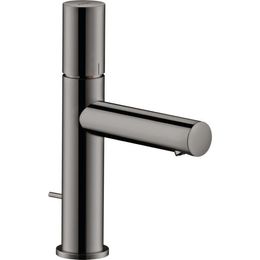 Hansgrohe Axor Uno Waschtischarmatur 45001330 Ausladung 123mm, mit Zerogriff, Zugstangen-Ablaufgarnitur, polished black chrome
