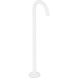 Hansgrohe Axor Uno Fertigmontageset 38412700 Wanneneinlauf bodenstehend, gebogen, Ausladung 226mm, mattwei&szlig;