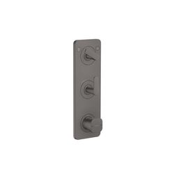Hansgrohe Axor Citterio C Thermostatmodul 49700340 ohne Struktur, brushed black chrome, Unterputz, mit Platte