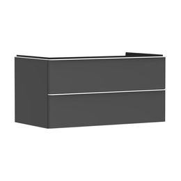 Hansgrohe Xelu Q Waschtischunterschrank 54079700 980x485x550mm, 2 Schubk&auml;sten, diamantgrau matt, mattwei&szlig;