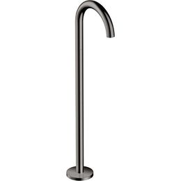 Hansgrohe Axor Uno Fertigmontageset 38412330 Wanneneinlauf bodenstehend, gebogen, Ausladung 226mm, polished black chrome