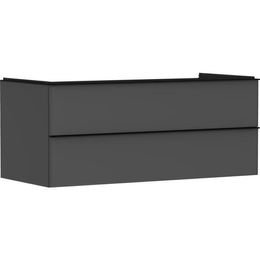 Hansgrohe Xelu Q Waschtischunterschrank 54083670 1180x485x550mm, 2 Schubk&auml;sten, diamantgrau matt, mattschwarz