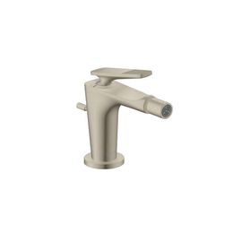 Hansgrohe Axor Citterio C Bidetarmatur 49211820 cubic cut, brushed nickel, Ausladung 113mm, Zugstangen Ablaufgarnitur