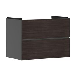 Hansgrohe Xevolos E Waschtischunterschrank 54180730 780x555x475mm, 2 Schubladen, schiefergrau matt, Eiche dunkel