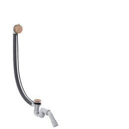 Hansgrohe Flexaplus Komplettset 58318310 Ab- und &Uuml;berlaufgarnitur, brushed red gold