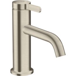 Hansgrohe Axor One Waschtischarmatur 48001820 Ausladung 130mm, unverschlie&szlig;bare Ablaufgarnitur, brushed nickel