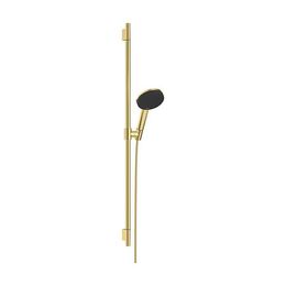 Hansgrohe Raindance Alive Select S Duschset 24603990 3 Strahlarten wassersparend mit Duschstange Unica S Puro 90 cm, polished gold optic