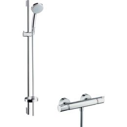 Hansgrohe Brause Set Croma 100 Vario 27035000 chrom, DN 15, Stange 0,90 m
