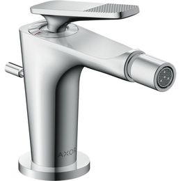 Hansgrohe Axor Citterio C Bidetarmatur 49211000 cubic cut, chrom, Ausladung 113mm, Zugstangen Ablaufgarnitur