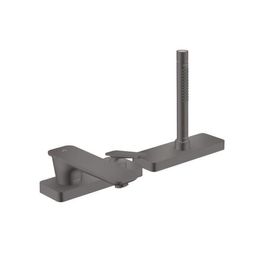 Hansgrohe Axor Citterio C 3-Loch Einhebel-Wannenrandarmatur 49430340 ohne Struktur, brushed black chrome, Ausladung 155mm