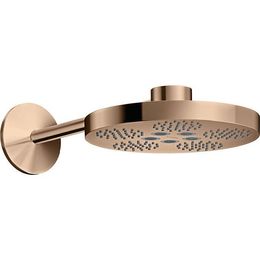 Hansgrohe Axor One Kopfbrause 48492300 mit Brausearm, 2jet, polished red gold
