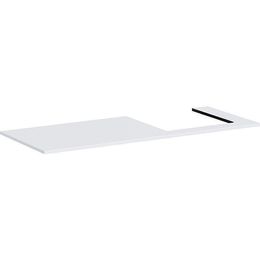 Hansgrohe Xilesa E Konsole 54273700 1375x550mm, Ausschnitt rechts, mattwei&szlig;