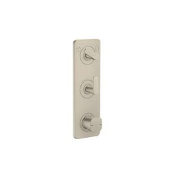 Hansgrohe Axor Citterio C Thermostatmodul 49700820 ohne Struktur, brushed nickel, Unterputz, mit Platte