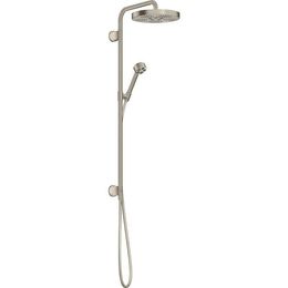 Hansgrohe Axor One Fertigmontageset 48790820 Unterputz-Showerpipe, mit Handbrause, 280mm, 1jet, brushed nickel