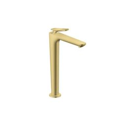 Hansgrohe Axor Citterio C CoolStart 250 Waschtischarmatur 49051950 Zugstangen, mit Ablaufgarnitur, cubic cut, Brushed Brass