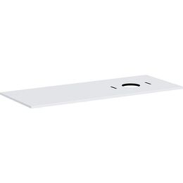 Hansgrohe Xilesa E Konsole 54279700 1375x550mm, ohne Hahnloch, Ausschnitt rechts, mattwei&szlig;