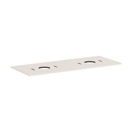 Hansgrohe Xilesa E Konsole 54280780 1375x550mm, ohne Hahnloch, 2 Ausschnitte, sandbeige matt
