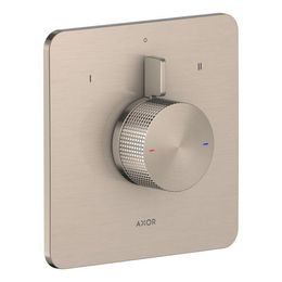 Hansgrohe AXOR Citterio C Mischer 49451820 Unterputz, Fertigmontageset, 2 Verbraucher, Cubic cut, brushed nickel