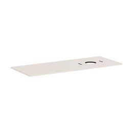 Hansgrohe Xilesa E Konsole 54279780 1375x550mm, ohne Hahnloch, Ausschnitt rechts, sandbeige matt