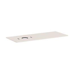 Hansgrohe Xilesa E Konsole 54278780 1375x550mm, ohne Hahnloch, Ausschnitt links, sandbeige matt