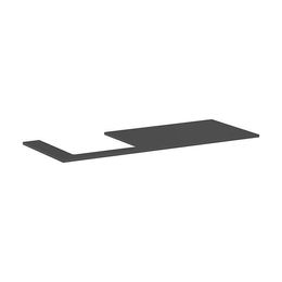 Hansgrohe Xilesa E Konsole 54272760 1375x550mm, Ausschnitt links, schiefergrau matt