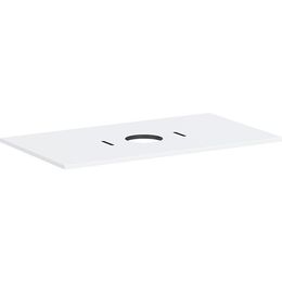 Hansgrohe Xilesa E Konsole 54276700 Ausschnitt mittig, ohne Hahnloch, 980 x 550 mm, mattwei&szlig;
