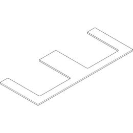 Hansgrohe Xilesa E Konsole 54274550 1375x550mm, 2 Ausschnitte, Eiche Kaschmir