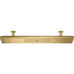Hansgrohe Axor ShowerHeaven Kopfbrause 1200 4jet Axor 12423250 Brushed Gold Optik, mit Lichtm. 5000 K
