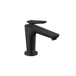 Hansgrohe Axor Citterio C CoolStart Waschtischarmatur 49021670 cubic cut, mattschwarz, Ausladung 128mm, Ablauf unverschlie&szlig;bar