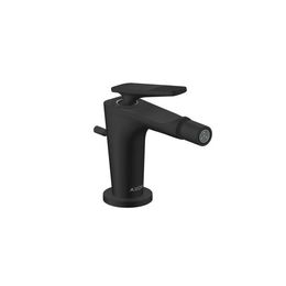 Hansgrohe Axor Citterio C Bidetarmatur 49211670 cubic cut, mattschwarz, Ausladung 113mm, Zugstangen Ablaufgarnitur