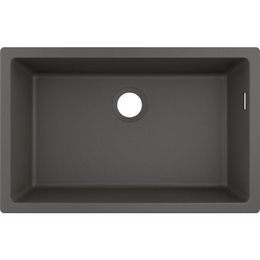Hansgrohe Unterbausp&uuml;le 43432290 710 x 450 mm, 1 Hauptbecken, steingrau